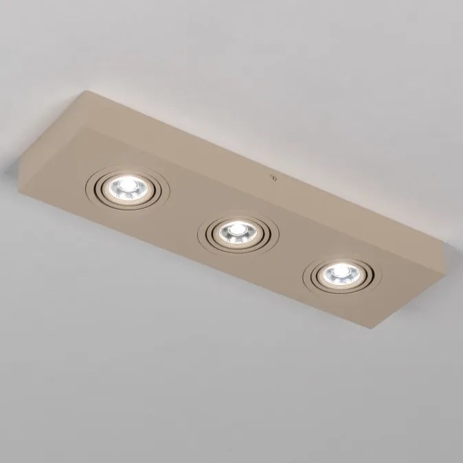 Stropní LED svítidlo Spot Quality Quadra 3 Taupe
