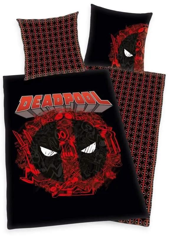 HERDING Povlečení Marvel Deadpool Bavlna, 140/200, 70/90 cm