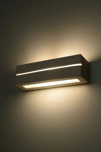 Nástěnné keramické svítidlo SOLLUX Vega line E27 1x60W bez zdroje SL.0231 bílá