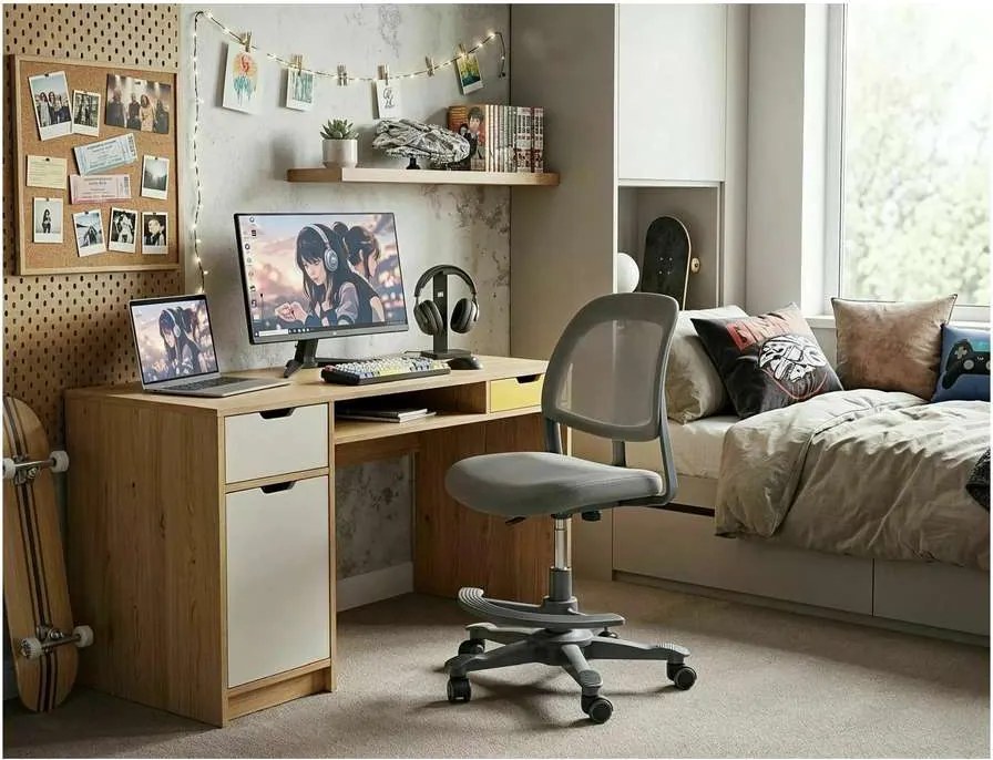 Dětská židle Hansi, šedá