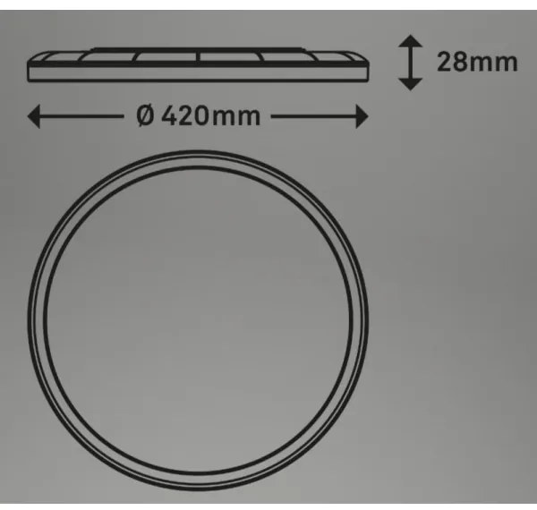 Briloner 7080-015 - LED Stmívatelné svítidlo SLIM LED/22W/230V 2700-6500K + DO