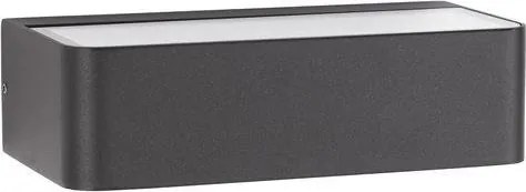 NV 9492590 Venkovní nástěnné svítidlo VIDENO antracitový hliník a čiré sklo LED 10W 3000K 220-240V 270st. IP65 - NOVA LUCE