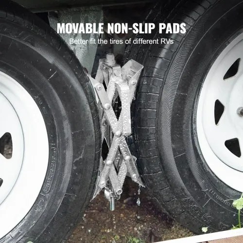 Stabilizátor kola Camper, zakládací klín RV ve tvaru X, vhodný pro 3,8–25,4 cm