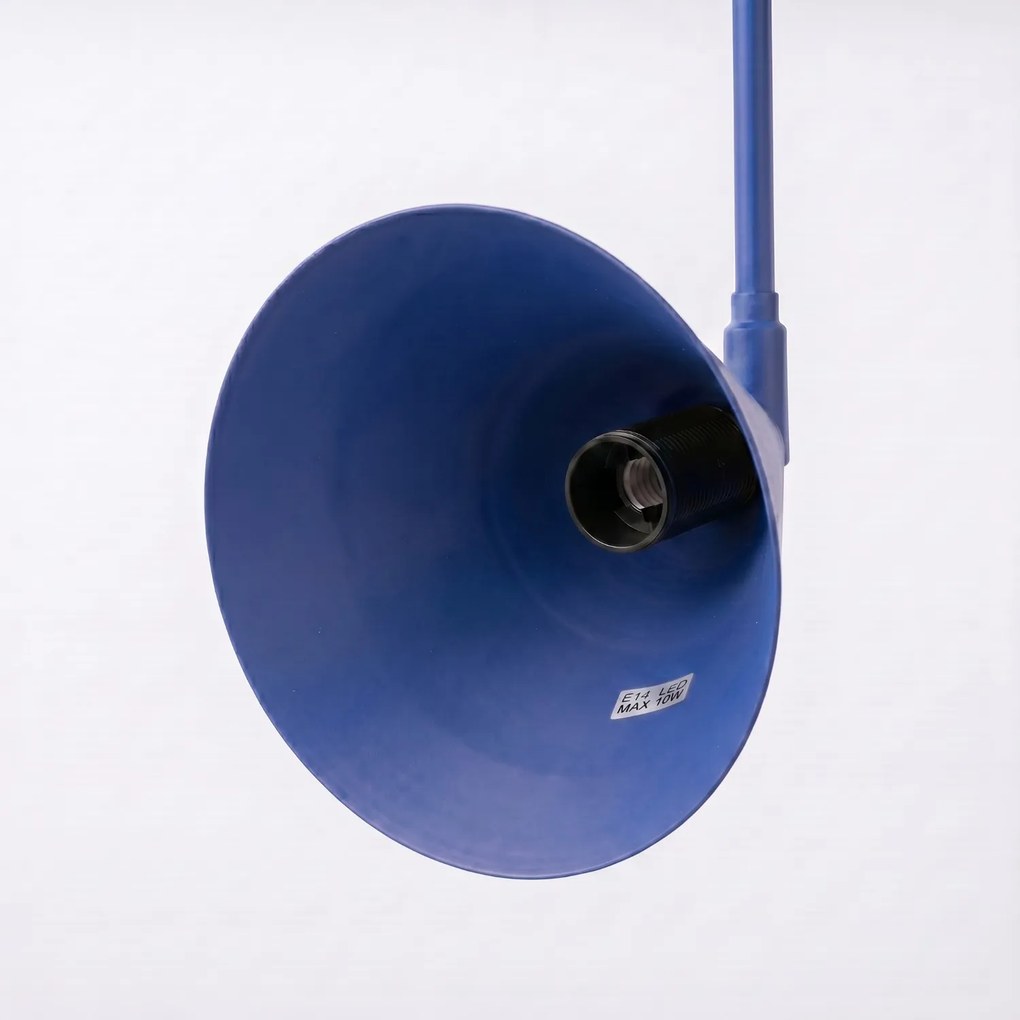 Sollux Lighting Nástěnné svítidlo NOX 2 ultramarín s vypínačem