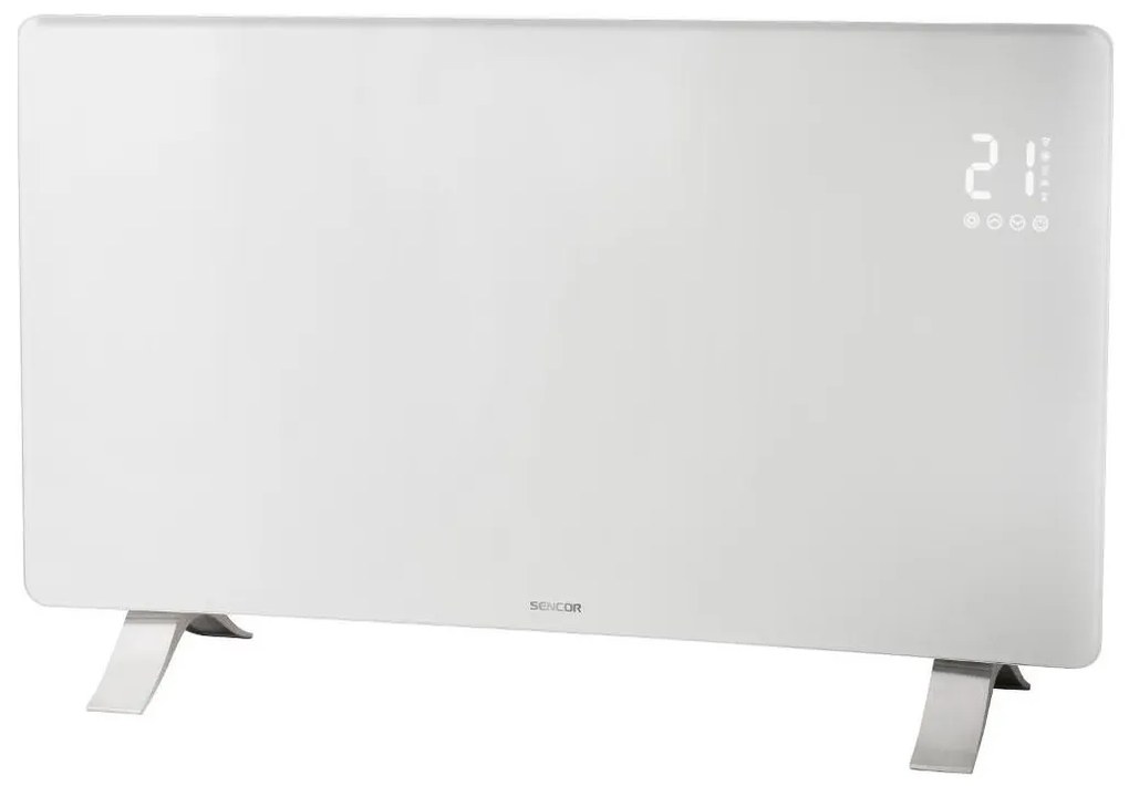 Sencor - Chytrý elektrický přímotop/konvektor 1200/2400W/230V IP24 Wi-Fi bílá