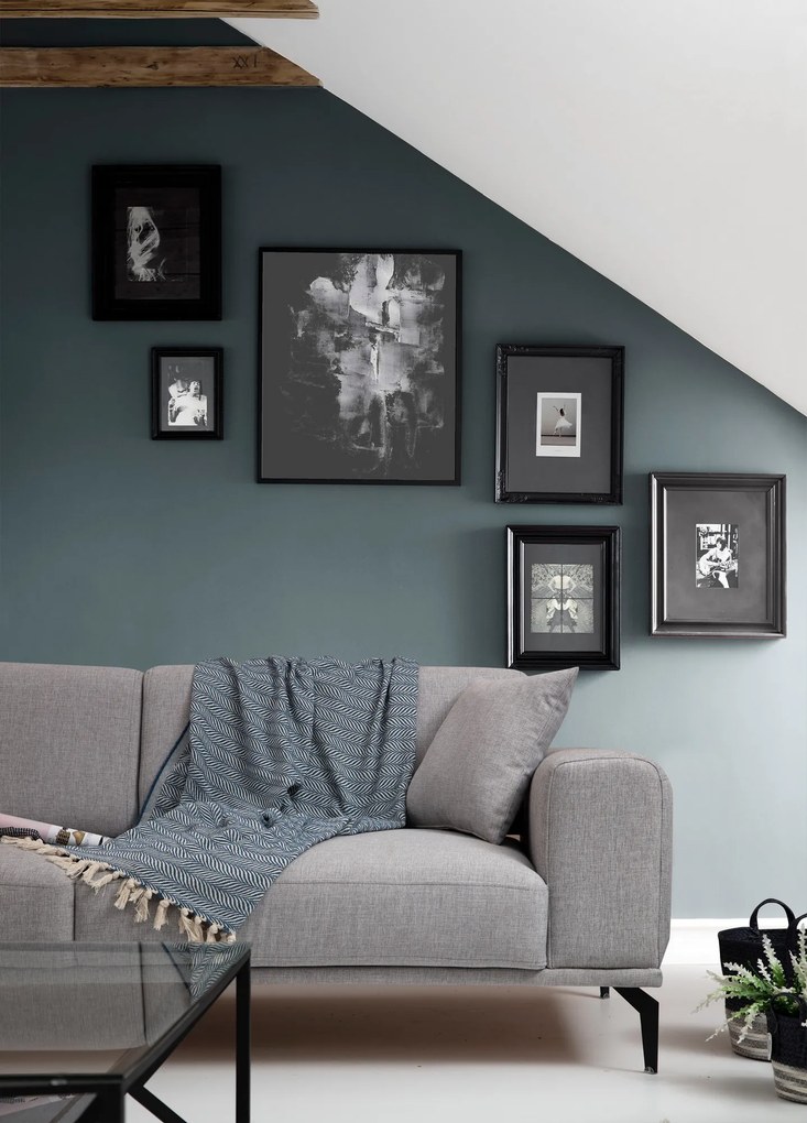 Hanah Home Dvoumístná pohovka NIKEA světle šedá 560ARE1512