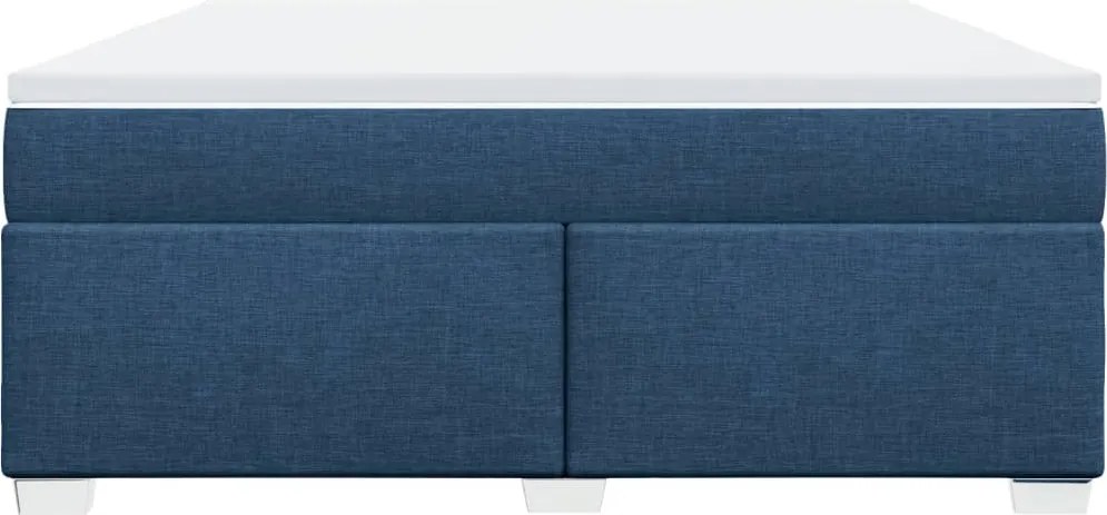 Box spring postel s matrací modrá 180x200 cm textil 3285157