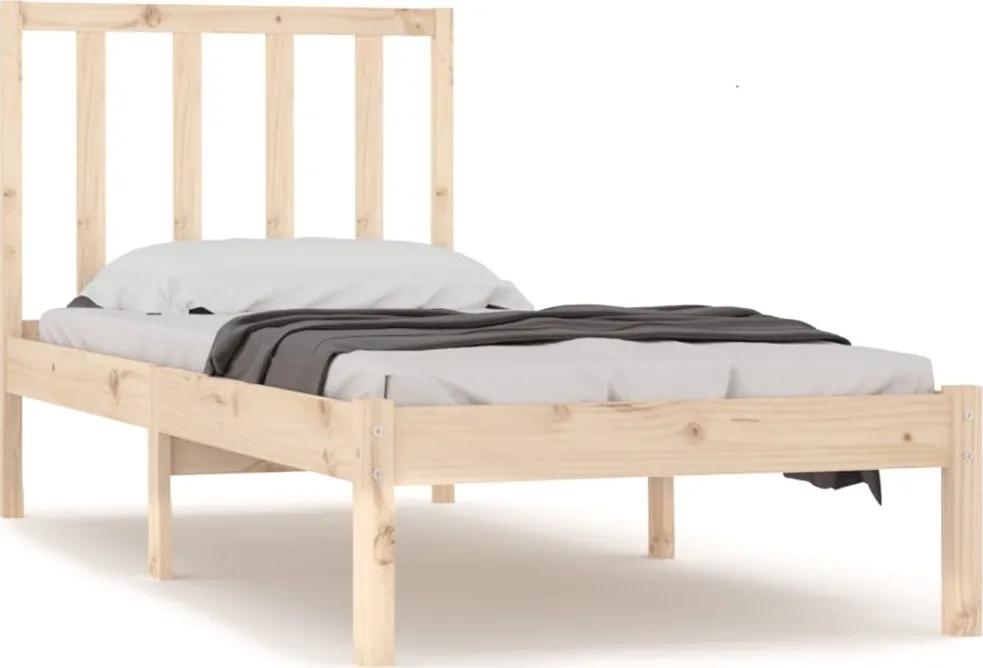 vidaXL Rám postele masivní borovice 75 x 190 cm Small Single [3105096] Barva: Přírodní