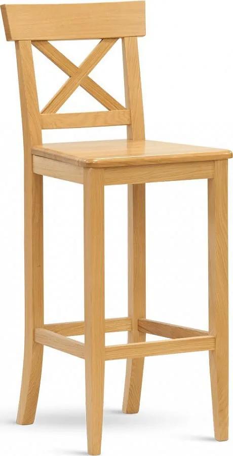 Stima Židle HOKER bar dub masiv | Odstín: dub