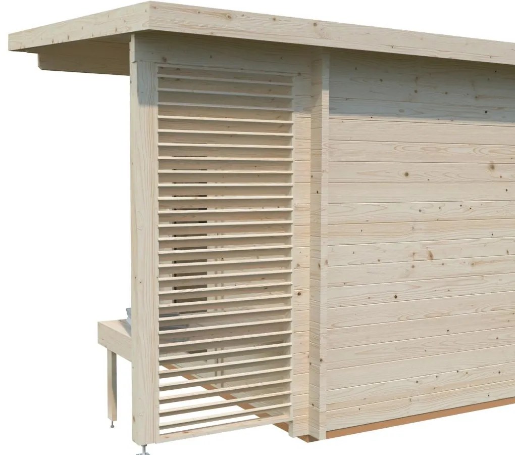 Sauna PALMAKO SANNA 4,1 m² outdoor Barva: Světlé šedá + antracit