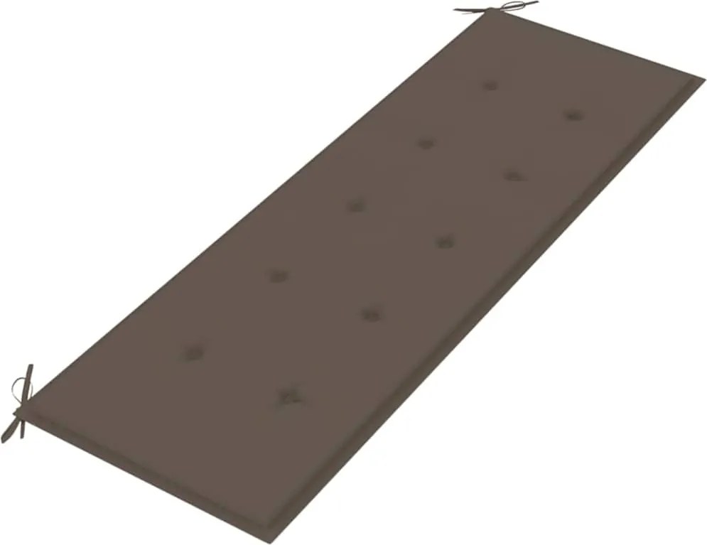 Lavice Batavia s Taupe poduškou 150 cm masivní teakové dřevo 3100834