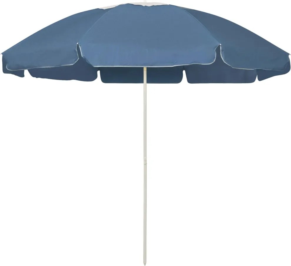 Plážový slunečník modrý 240 cm 314712