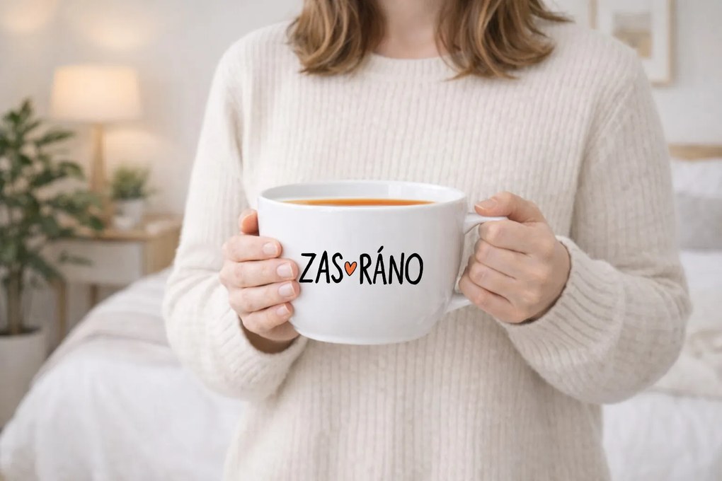 ZAS_RÁNO - MEGA XXL keramický hrnek 1000 ml