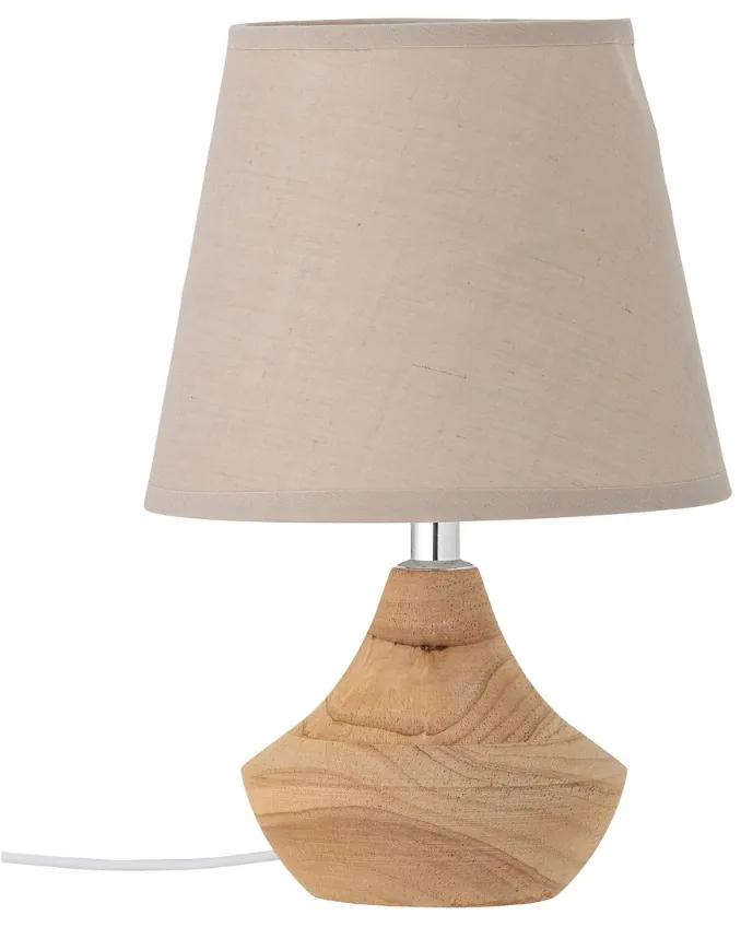 OnaDnes -20% Béžová dřevěná stolní lampa Bloomingville Panola