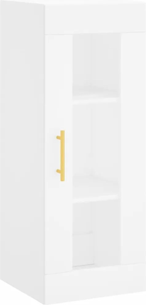 Skříň highboard bílá 34,5 x 34 x 180 cm kompozitní dřevo 3199417