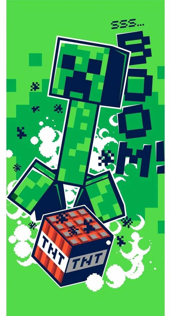 Jerry Fabrics Osuška Minecraft Boom, 70 x 140 cm