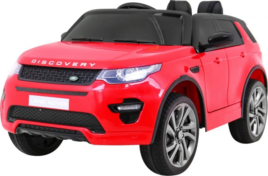 Ramiz Land Rover Discovery elektrické auto pro děti červené SUV + dálkové ovládání