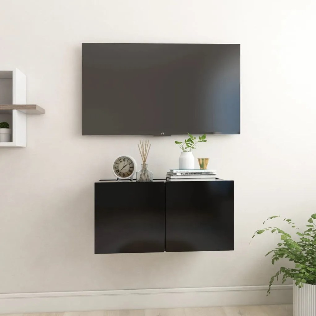 vidaXL Závěsná TV skříňka 60 x 30 x 30 cm [804523] Barva: kouřový dub