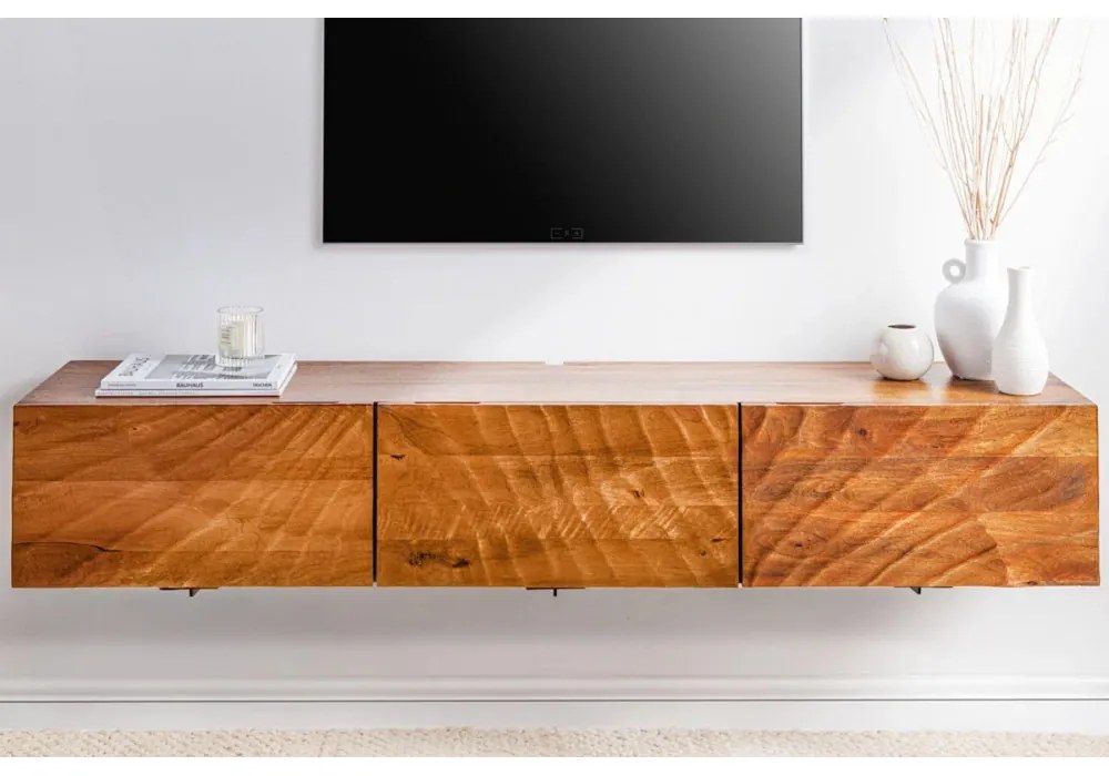 Massive home | Designový závěsný TV stolek 160 cm Scorpion mango