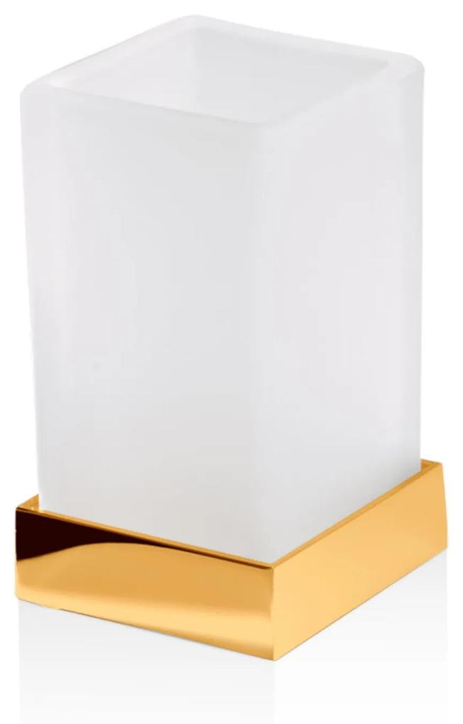 Decor Walther Koupelnový skleněný kelímek CO SMG zlatý lesk