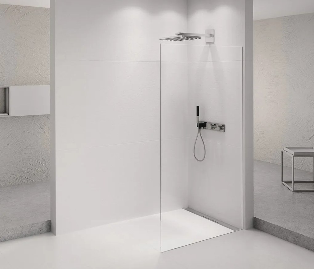 Polysan Architex Chrom walk-in sprchová zástěna 116 x 210 cm chrom čiré sklo AXC120CL