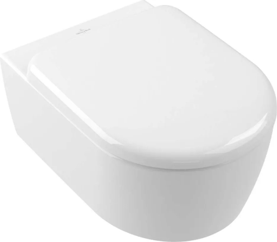 Villeroy & Boch Skyla - Závěsné WC se sedátkem SoftClosing, TwistFlush, DirectFlush, alpská bílá 5656CL01