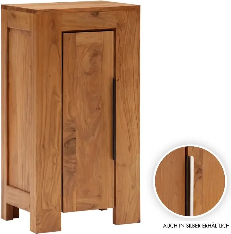 furniture-nabytek.cz - Koupelnová skříňka Osvaro - Černé kovové úchytky
