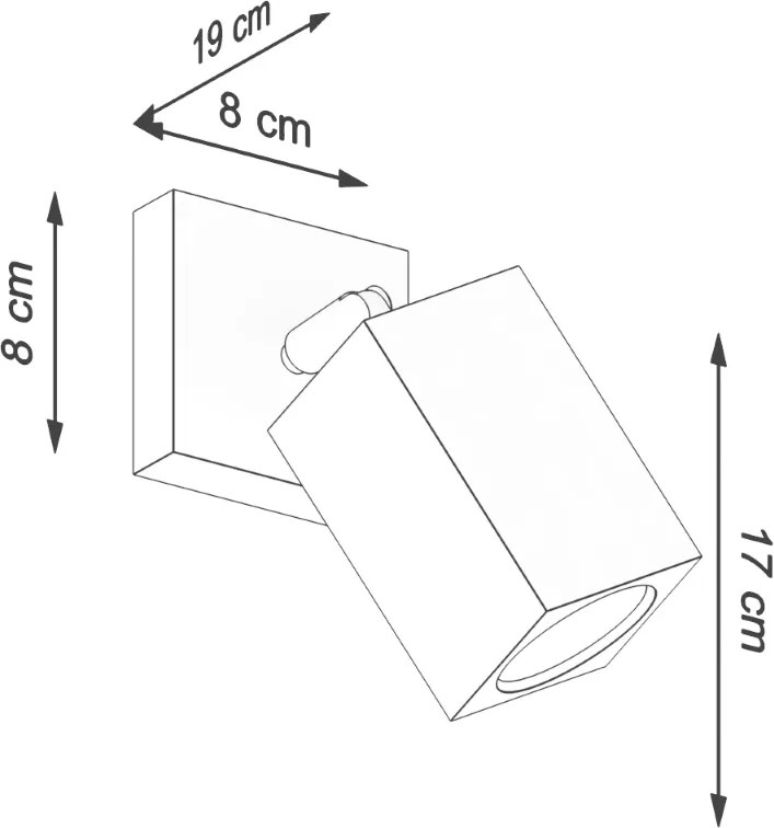 Sollux Lighting Nástěnné svítidlo KEKE dub