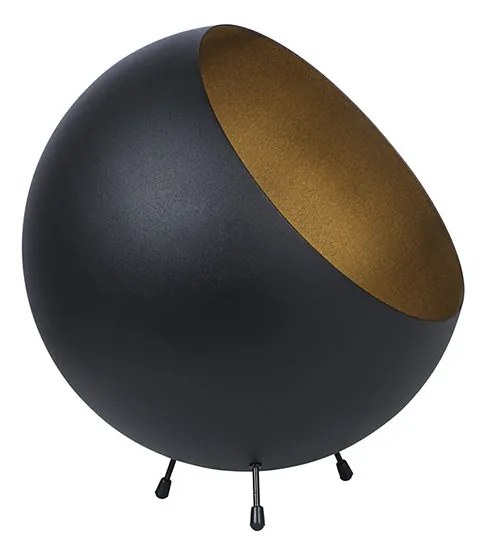 LEITMOTIV Sada 2 ks: Matná černá stolní lampa XL Bell