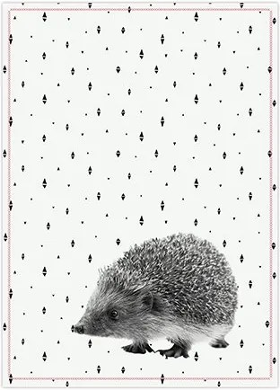PRESENT TIME Sada 2 ks − Bavlněná utěrka ježek 50 × 70 cm