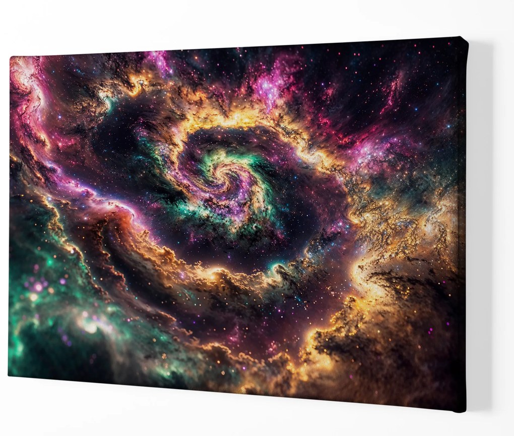 Obraz na plátně - Galaxie Ternezis FeelHappy.cz Velikost obrazu: 120 x 80 cm