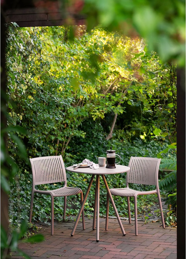 House Nordic Venkovní bistro stůl BARLETTA ø70 cm taupe 7501039