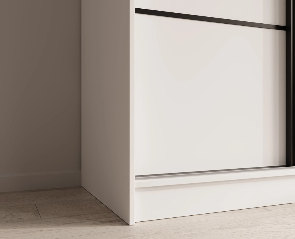 ADRK Furniture Šatní skříň s posuvnými dveřmi Keri 200 ADRK-SW-KER-200-WB