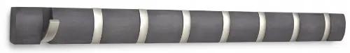 Furnigo Dřevěný nástěnný věšák 81x8cm šedý