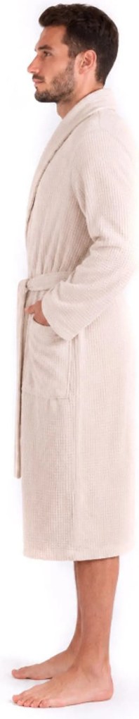 Unisex vaflový župan Vestis Saimaa béžový - XL