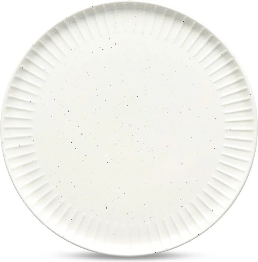 Bílý dezertní talíř ø 21 cm Ora Gloss – Salt&Pepper