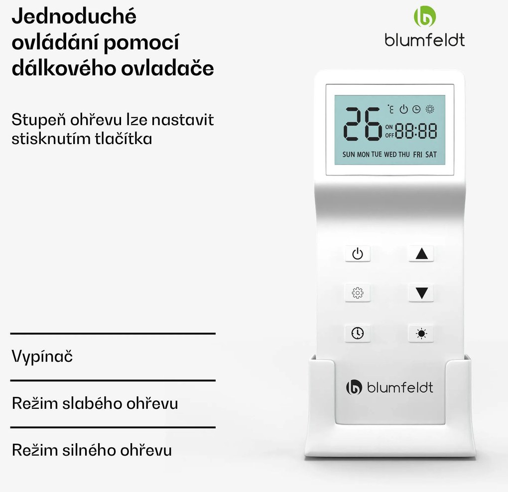 Blumfeldt Infračervené nástěnné topidlo Cosmic Beam, pro venkovní použití, 5 až 50 stupňů, IP44, do 20 m²