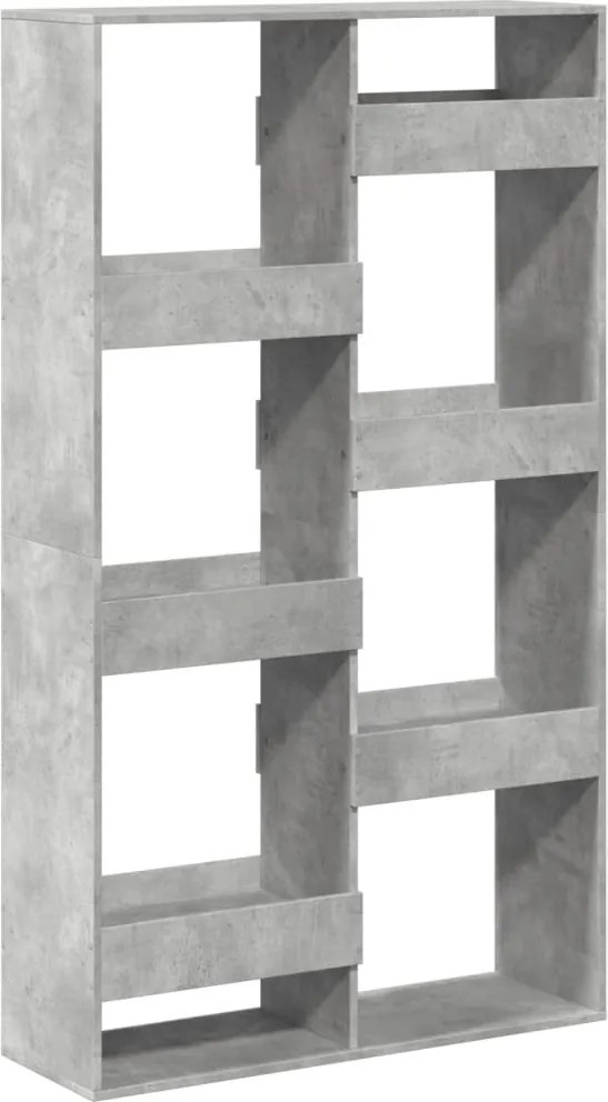 Knihovna betonově šedá 100 x 33 x 175 cm kompozitní dřevo 3309405