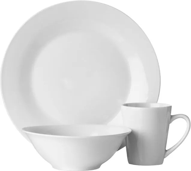 Set 12 kusů porcelánového nádobí Premier Housewares White Porcelain