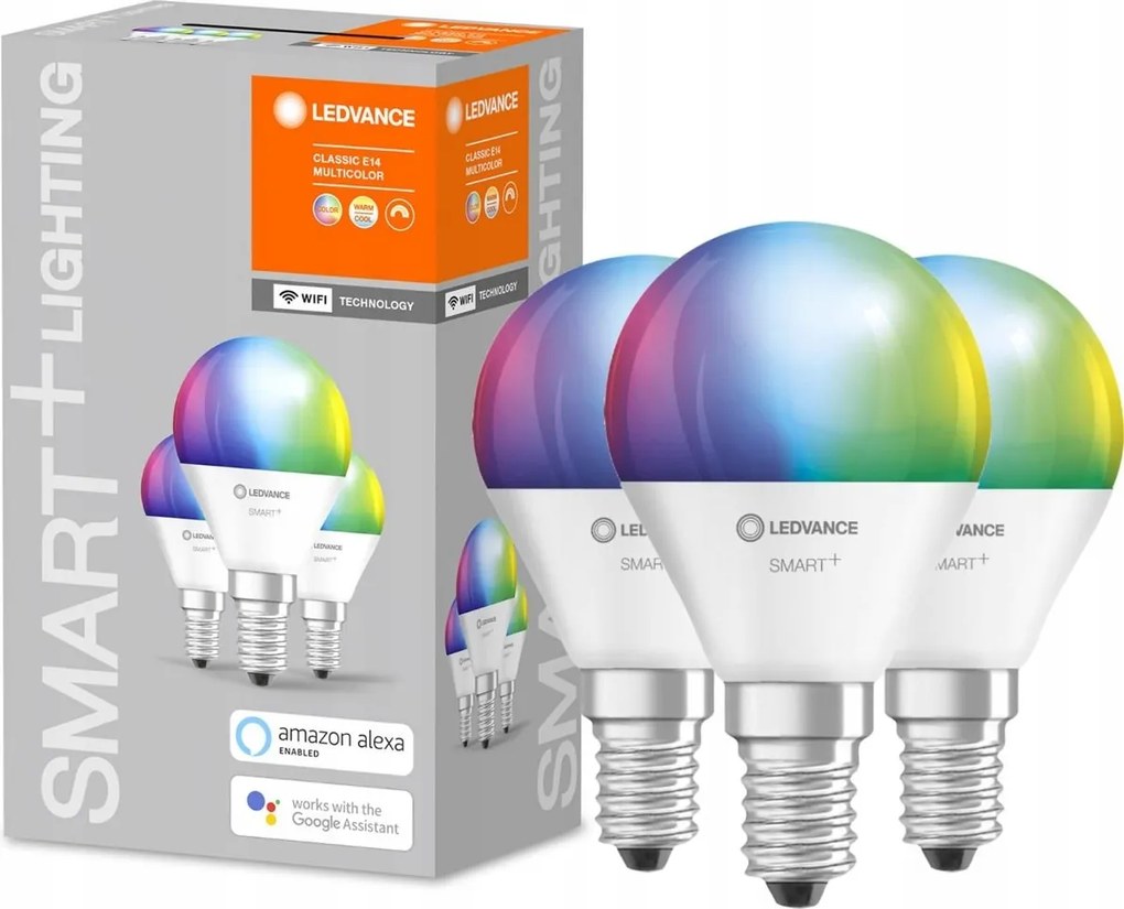 Ledvance Led žárovky E14 5W Rgb DIM Smart+ WiFi x3