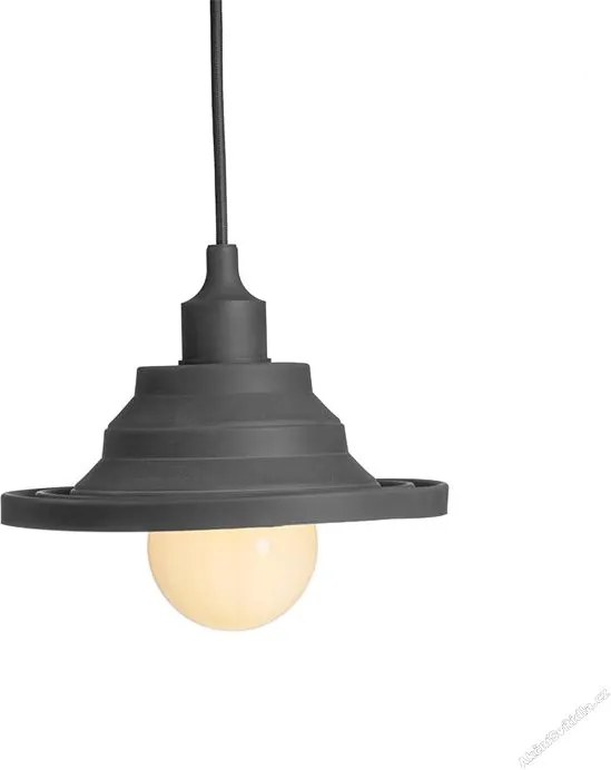 RED R10621 AMICI závěsná silikonová lampa černá 230V E27 60W - RED - DESIGN RENDL