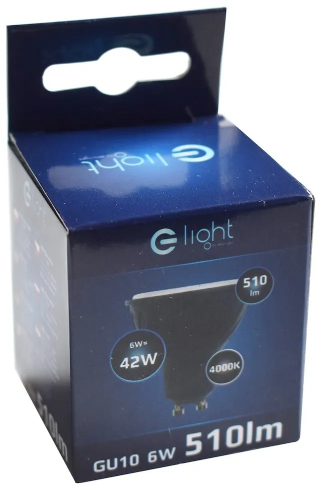 LED žárovka GU10 neutrální 4000k 6w 510 lm