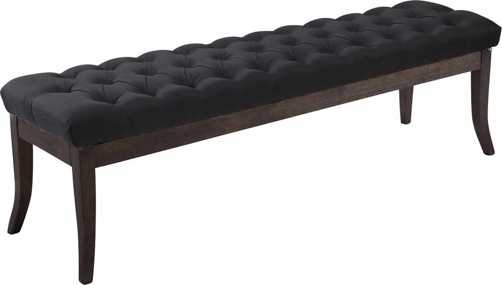 Lavice Ramses látka antik-dunkel 150 cm – černá
