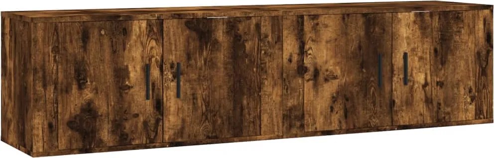 Nástěnné TV skříňky 2 ks kouřový dub 80 x 34,5 x 40 cm 3188355