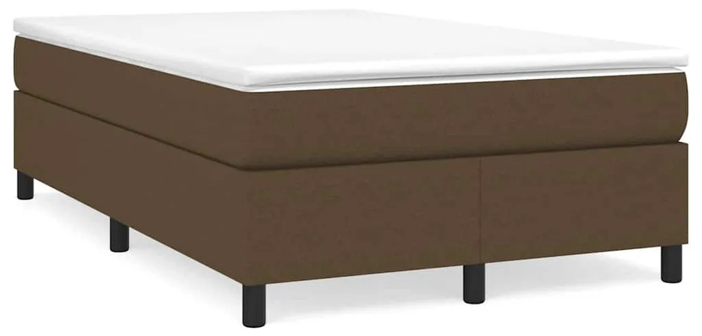 Box spring postel s matrací tmavě hnědá 120x190 cm textil 3269686