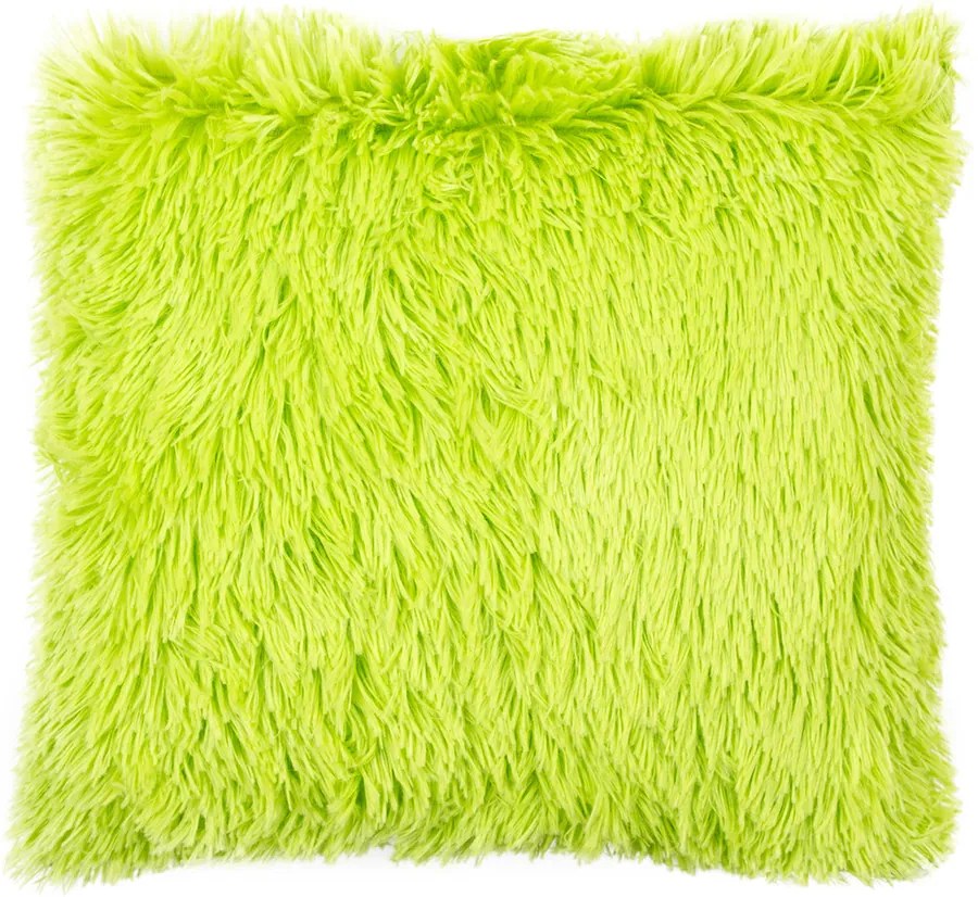 JAHU Povlak na polštářek Chlupáč Peluto Uni zelená, 40 x 40 cm