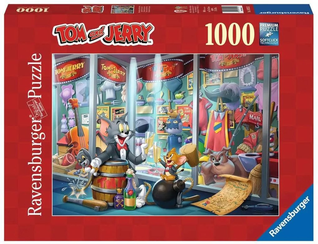 Puzzle ravensburger puzzle 169252 síň slávy toma a jerryho 1000 dílků
