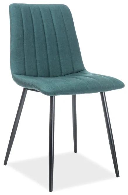 MAXIVA Jídelní židle - ALAN, zelená (tap.122) Čalounění: zelená (tap.122)