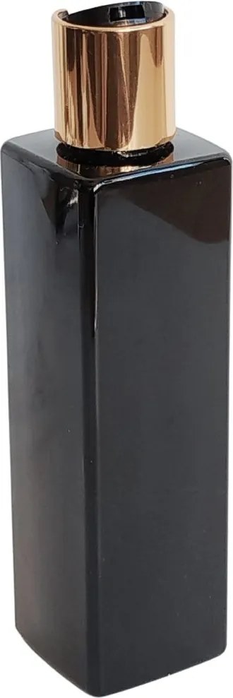 Dávkovač na mýdlo 250 ml černý s černo-zlatým DISC TOP LUNA