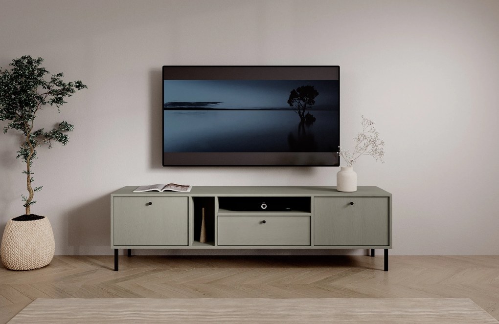 ADRK Furniture TV skříňka 2D 1S Tili